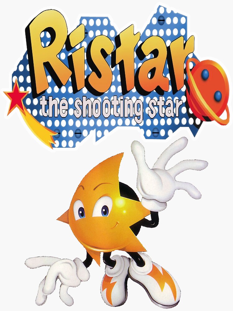 "Ristar - The Shooting Star" Sticker for Sale by IckObliKrum92 | Redbubble