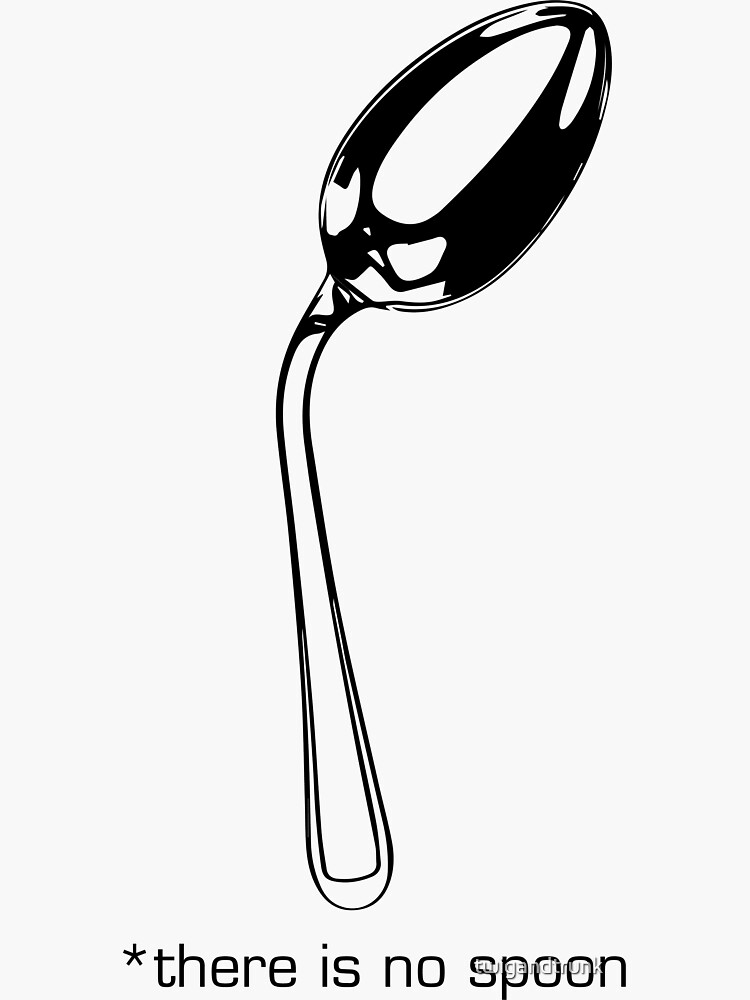 "There Is No Spoon The Matrix Spoon Boy Quote" Sticker for Sale by ...