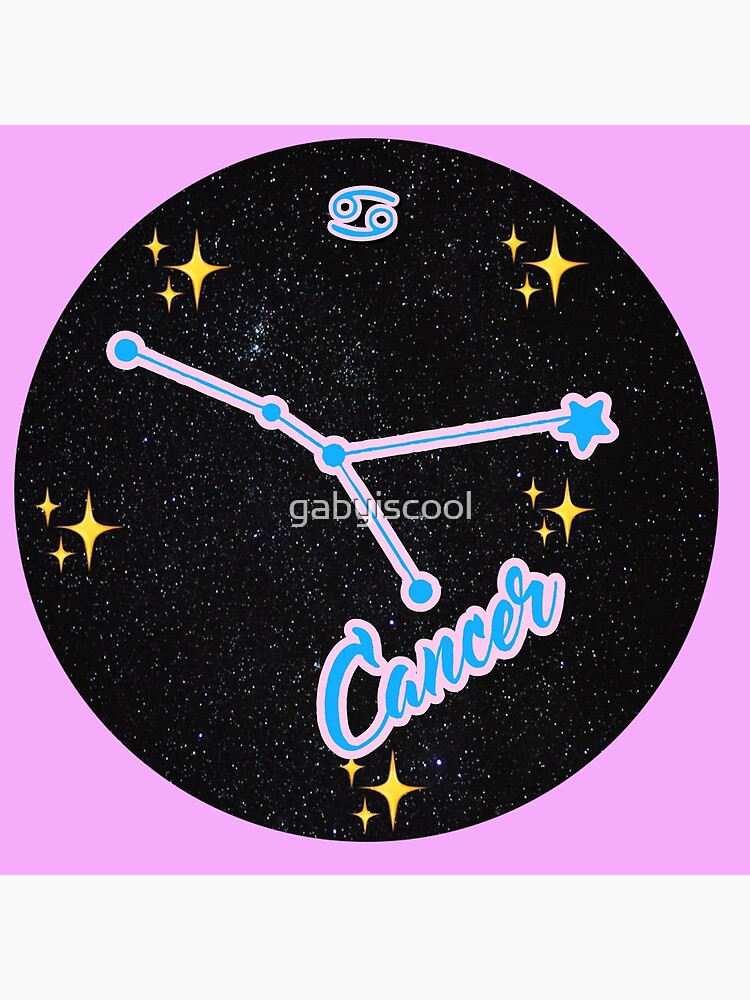 "Cancer Star Constellation Zodiac Sign Stickers " Poster by gabyiscool ...