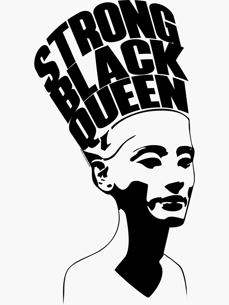 "STRONG BLACK QUEEN" Sticker by EqualiTEEZ | Redbubble