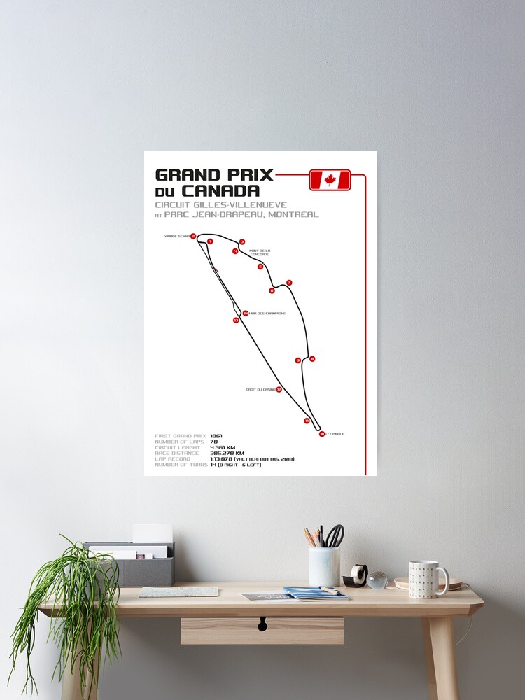 "Canadian Grand Prix" Poster by Ivngrcia | Redbubble