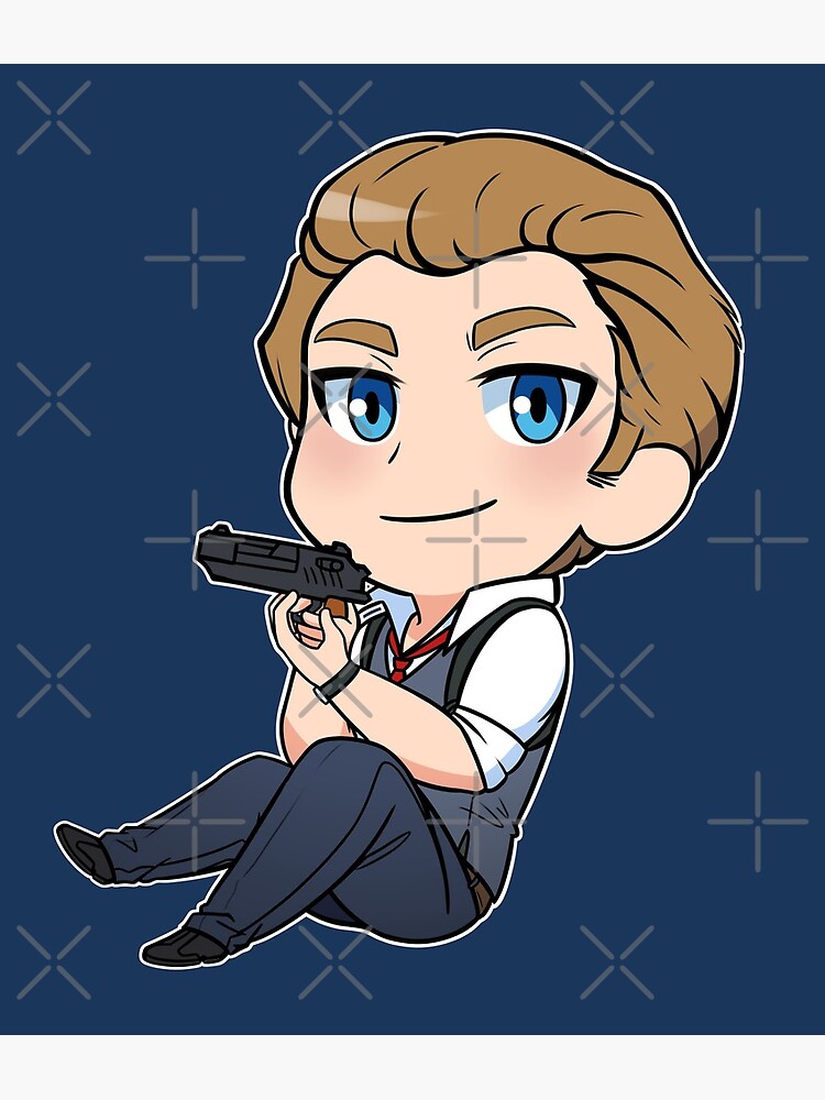 "Resident Evil 2 - Chibi Noir Leon S. Kennedy Cop" Art Print by ...
