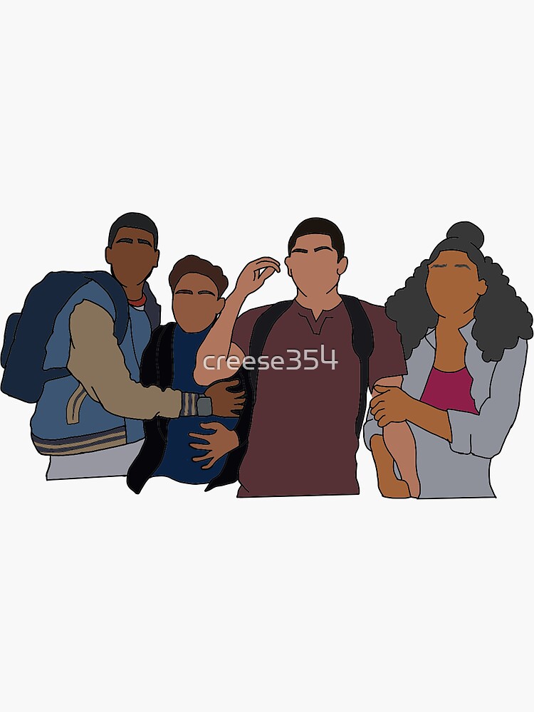 "on my block cast" Sticker for Sale by creese354 | Redbubble