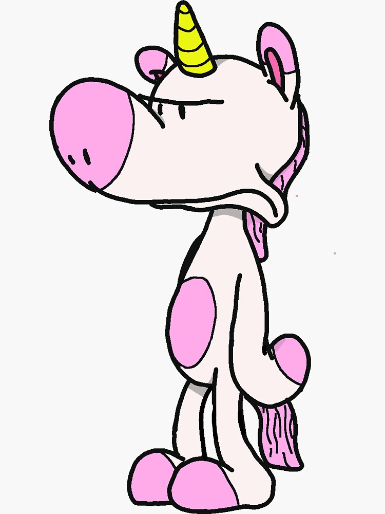 "Grumpy Unicorn" Sticker for Sale by CoolKidsTable | Redbubble