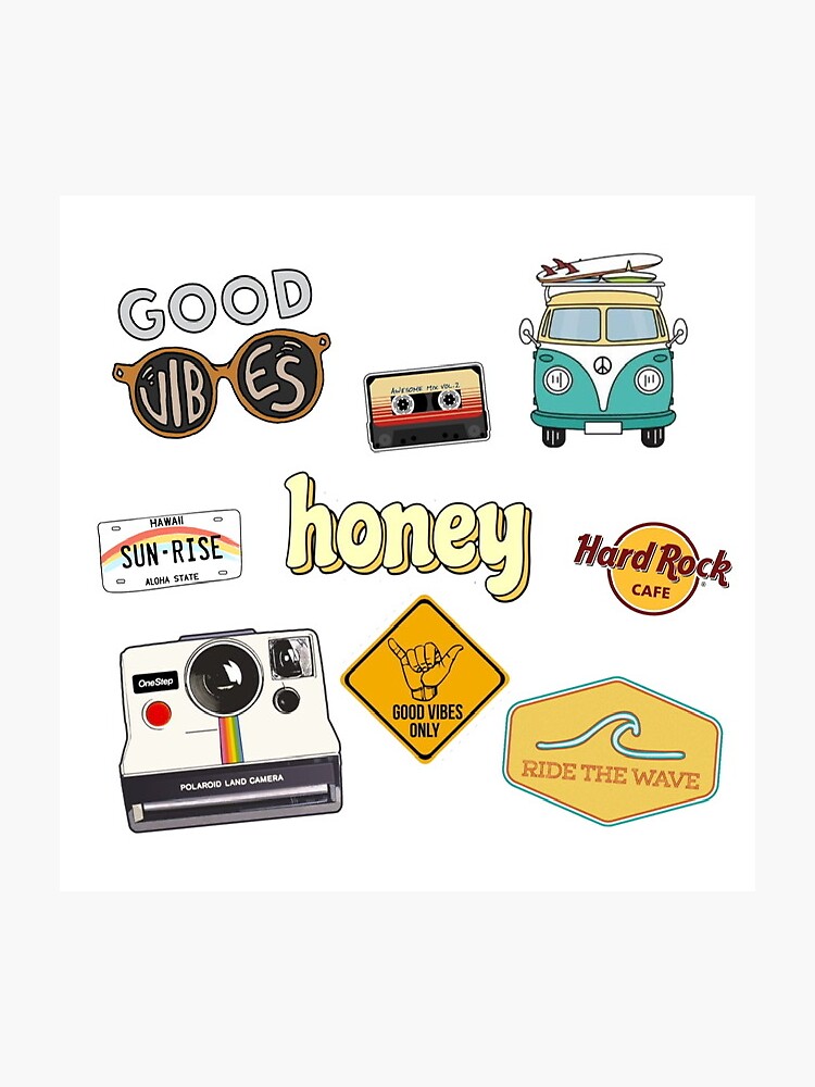 "VSCO Sticker Collage" Sticker by thrisha | Redbubble