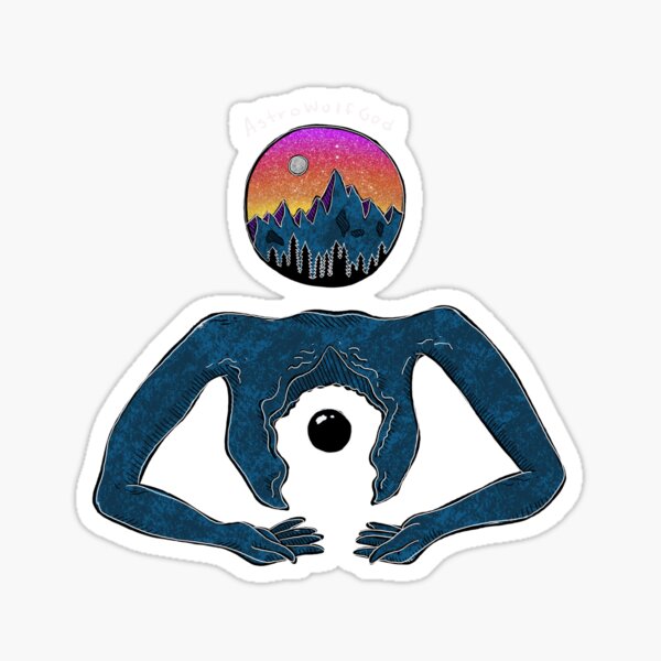 "Trisha" Sticker for Sale by AstroWolfGod | Redbubble