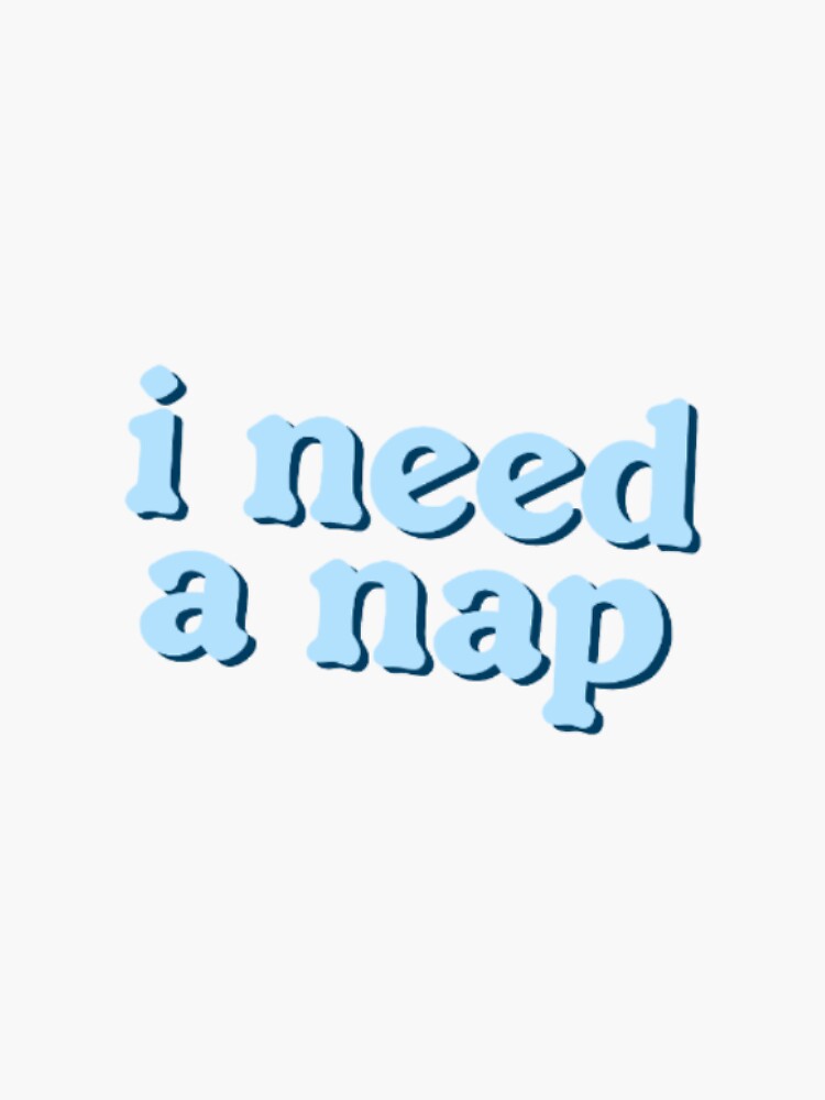"Light Blue Nap" Sticker by 17sashak | Redbubble