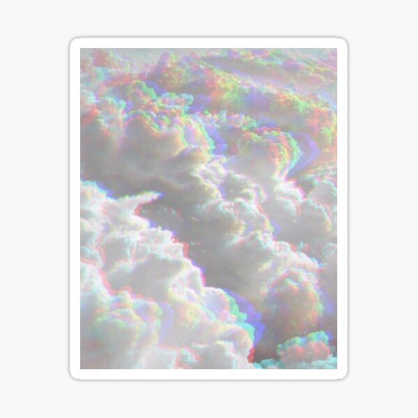"white clouds aesthetic" Sticker by jaidalewis7 | Redbubble