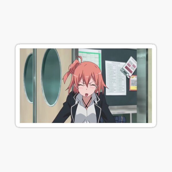 "Yui Yuigahama " Sticker for Sale by bacarr | Redbubble