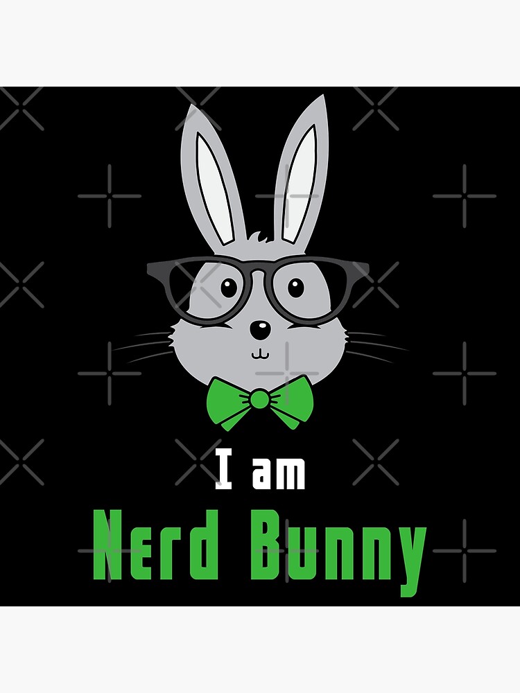 "Happy easter bunny nerd cute cool gift saying" Poster by ...