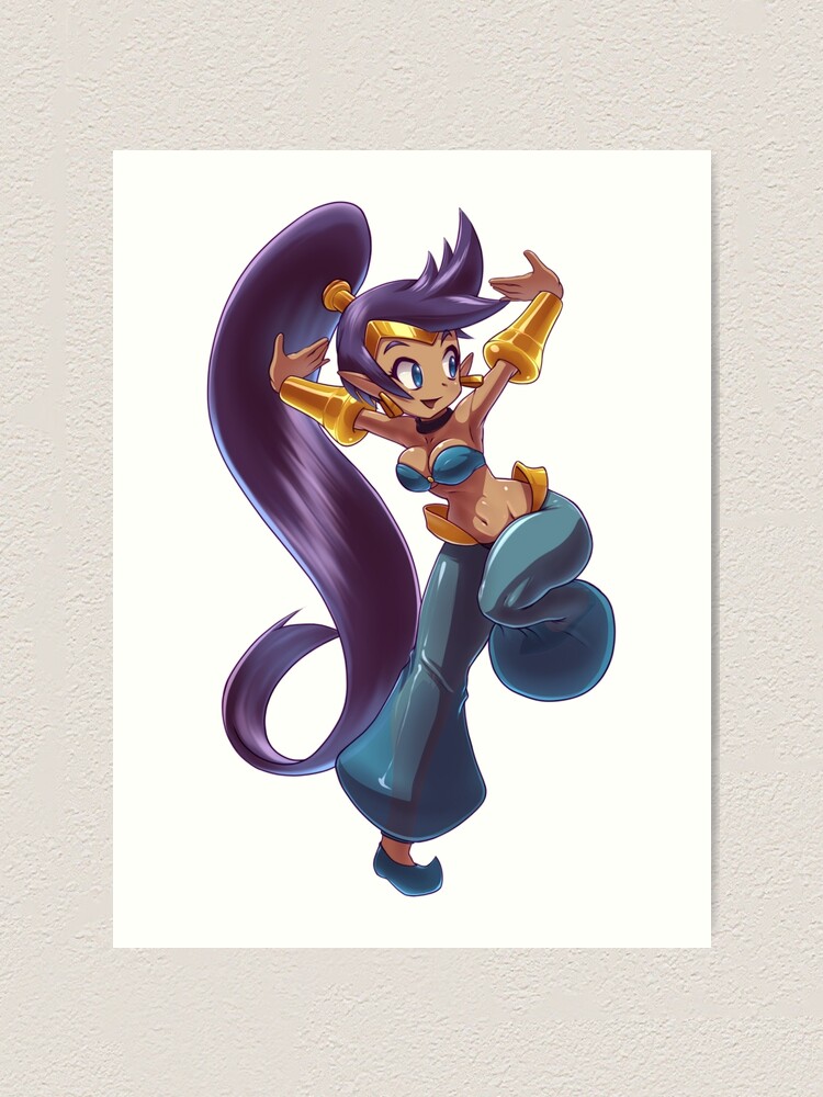 "Shantae dancer - blue" Art Print by MartinUve | Redbubble