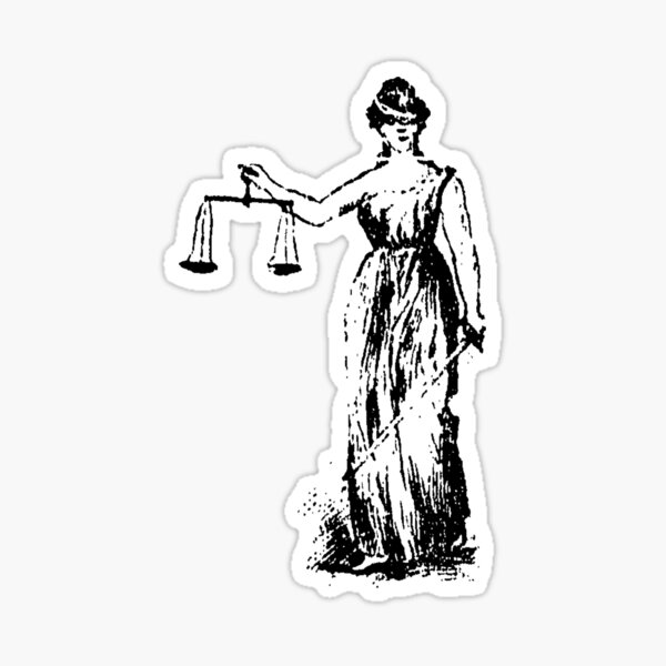 Lady Justice Stickers | Redbubble