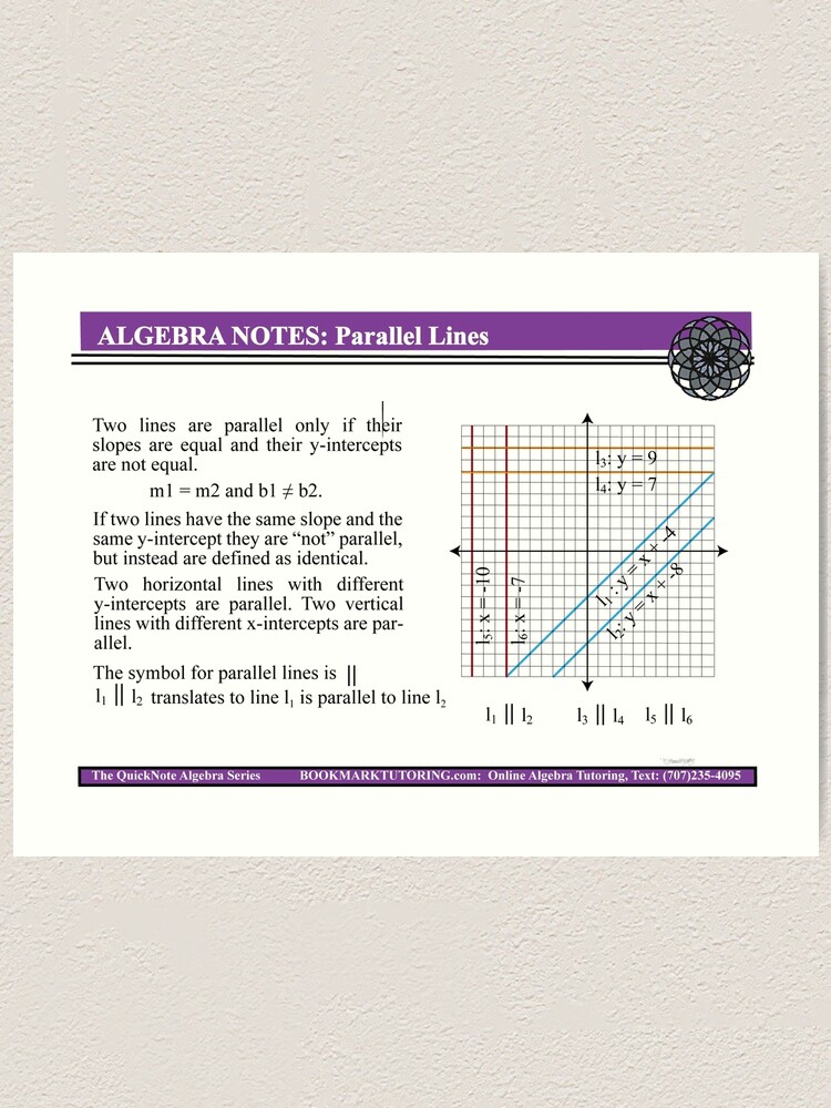 "Parallel Lines, Symbols and Notation Explained: The AlgebraMatrix at ...