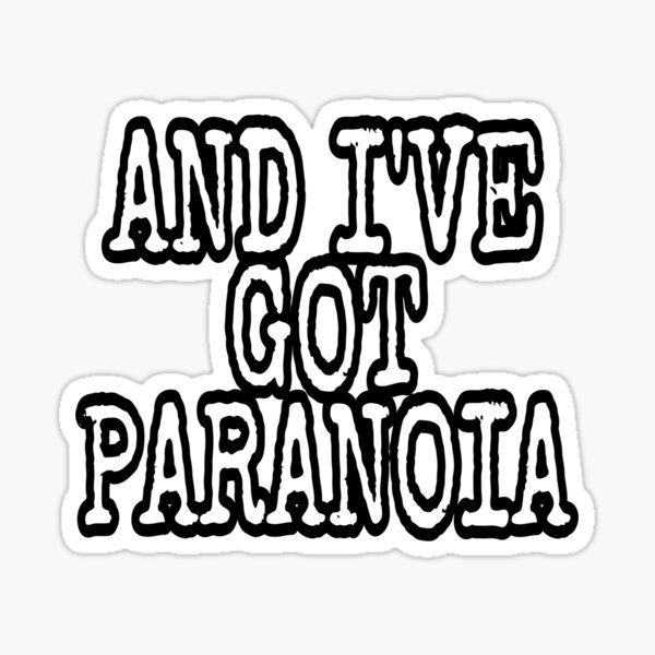 "Paranoia" Sticker for Sale by kawoelfel | Redbubble