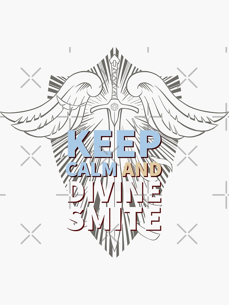 "Dungeons and Dragons Paladin Divine Smite" Sticker by Figmenter ...