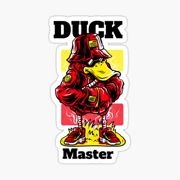 "DUCK MASTER" Sticker for Sale by TheImpossibleCo | Redbubble