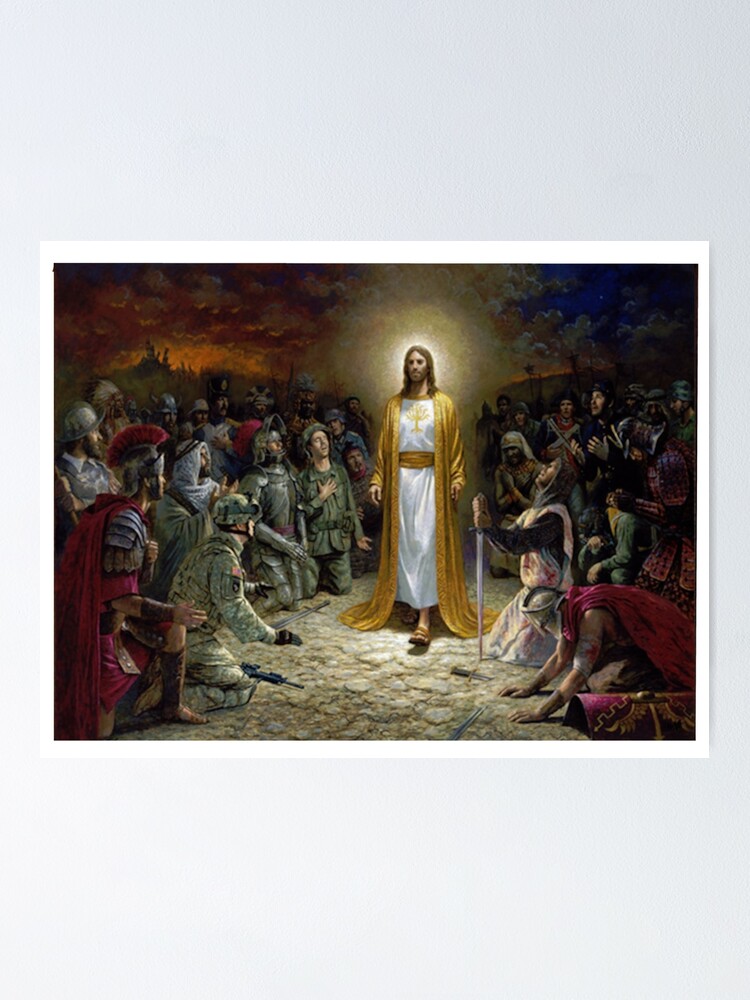 "Army Military Soldiers Praising Jesus Christ" Poster for Sale by ...