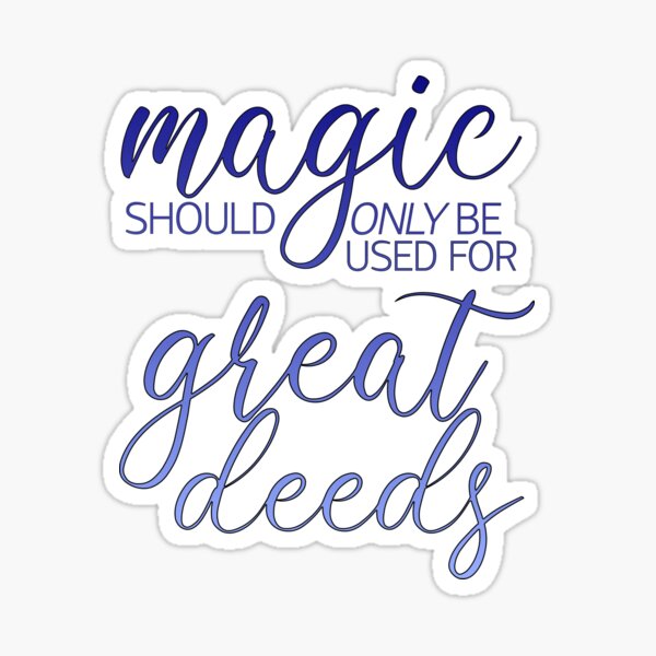 "Merlin-Inspired "Great Deeds"" Sticker for Sale by mulberrydragon ...