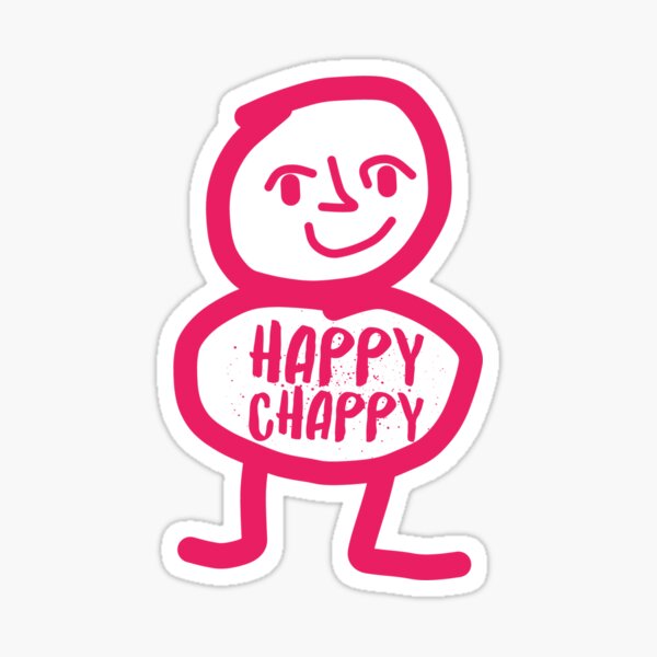 "Happy Chappy Cartun Design " Sticker for Sale by ALAM08 | Redbubble