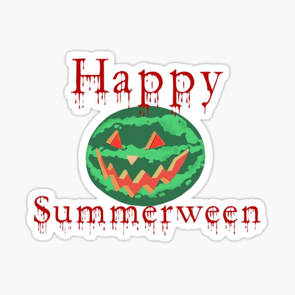 "Happy Summerween" Sticker for Sale by ToriKaer | Redbubble