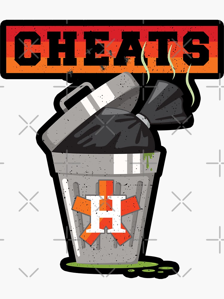"Houston Trashtros Asterisks Cheats Trash Can" Sticker by brian60174 ...