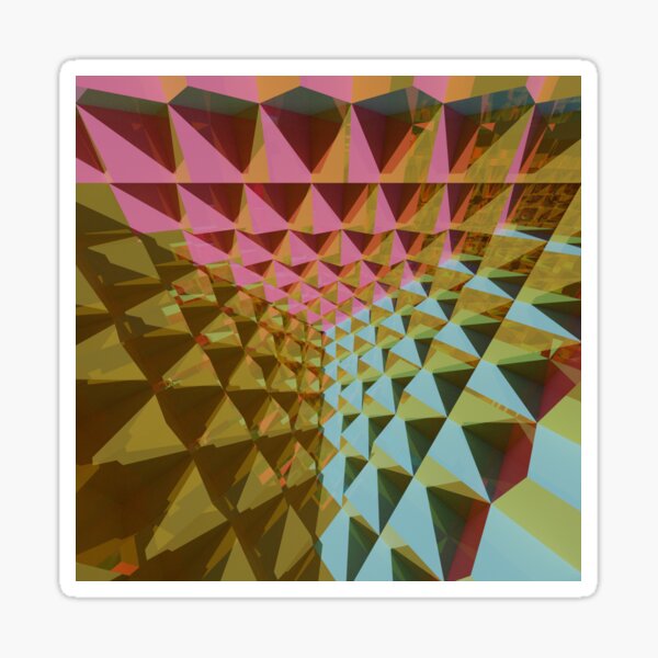 "Cubic Perspective" Sticker for Sale by CubicCollective | Redbubble