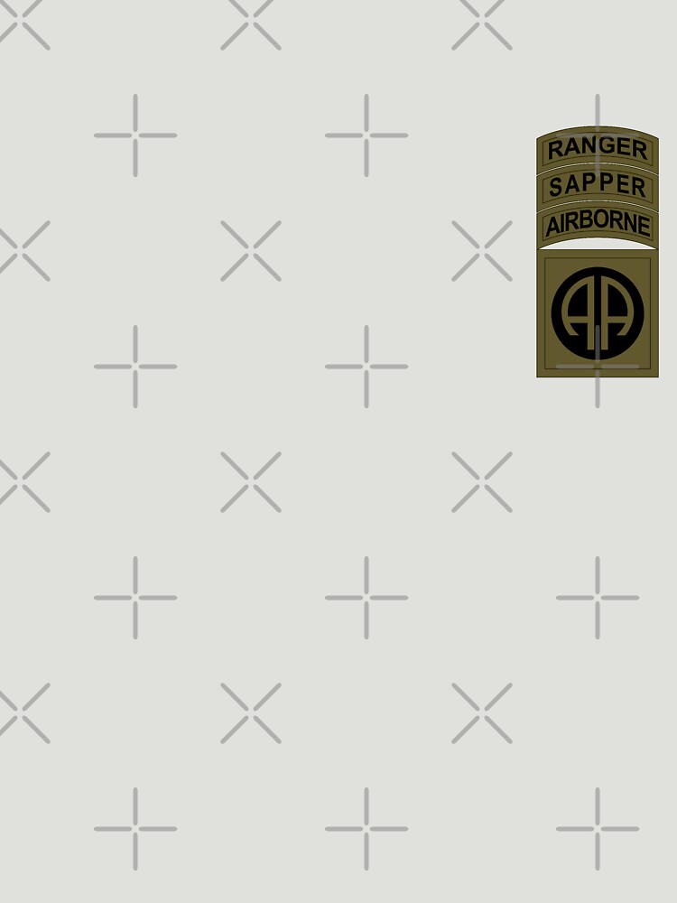 "82nd Airborne Ranger Sapper Green" T-shirt for Sale by jcmeyer ...