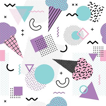 "Dude! Funky 80s/90s eighties Memphis Pattern Design" A-Line Dress for ...