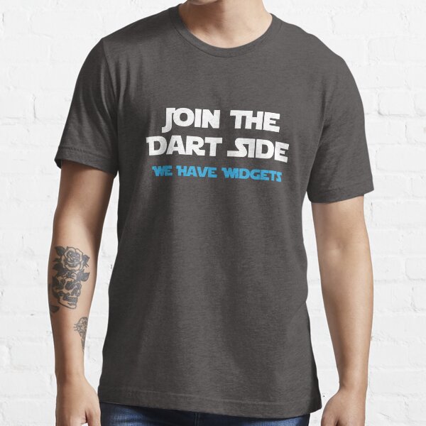 "Flutter Dart Side" T-shirt for Sale by leesander | Redbubble | flutter ...