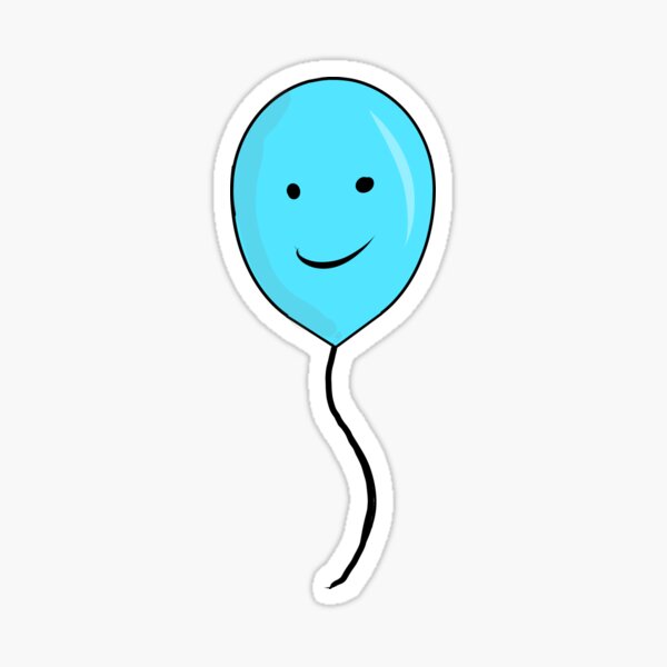 "Cute Happy Balloon" Sticker for Sale by Admiral-X | Redbubble