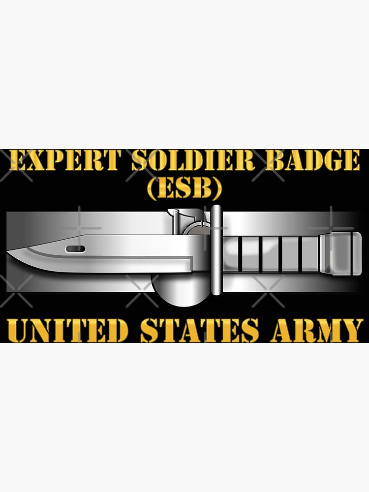 "Army - Expert Soldier Badge" Poster for Sale by twix123844 | Redbubble