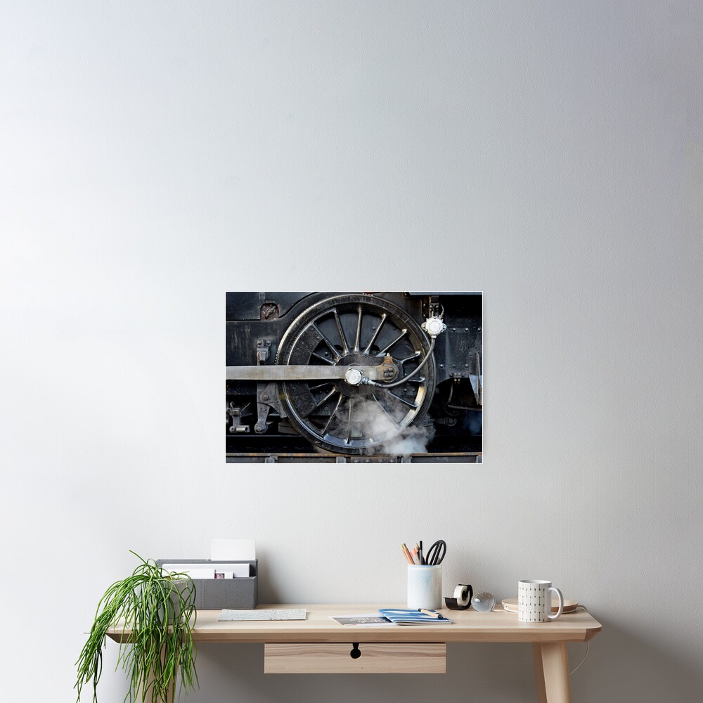 "Steam Wheel" Poster for Sale by Scenebyrail | Redbubble