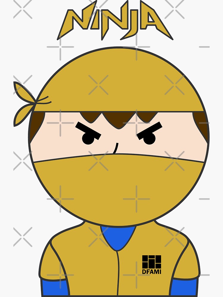 "Ninja Gold" Sticker for Sale by FamiAlias | Redbubble
