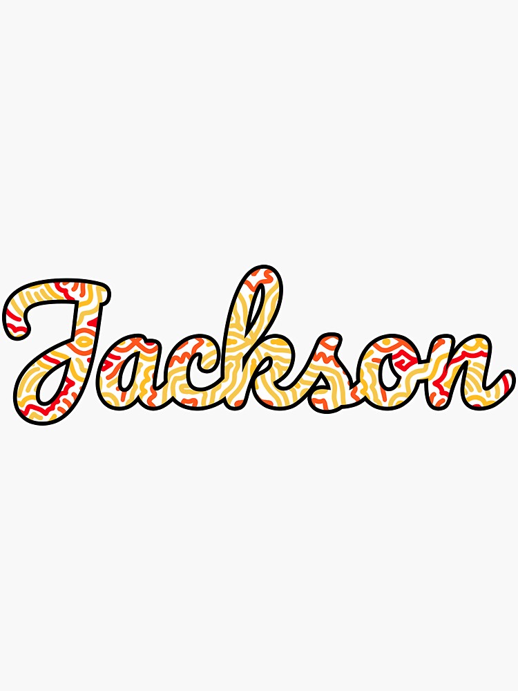 "Jackson Handwritten Name" Sticker by inknames | Redbubble