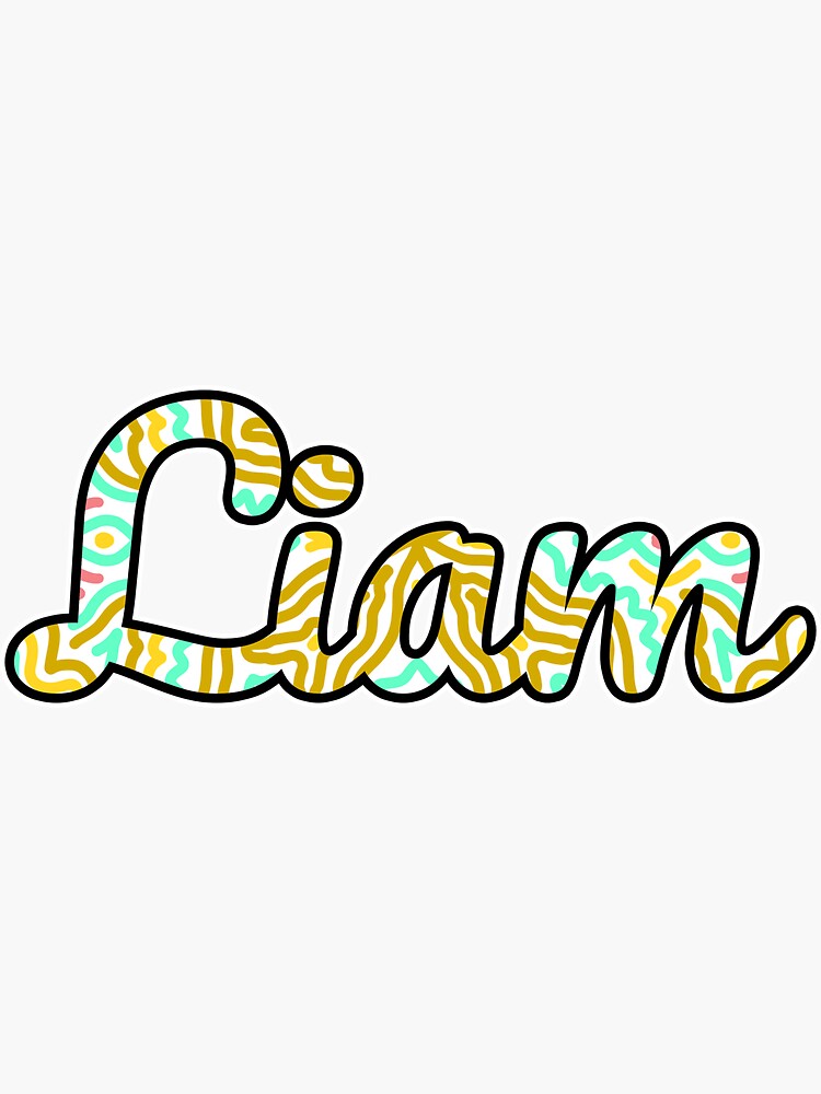 "Liam Handwritten Name" Sticker by inknames | Redbubble