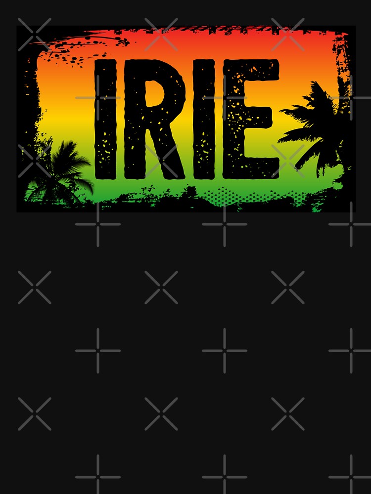 "IRIE Rasta Flag Colours and Palm Trees" T-shirt for Sale by ...
