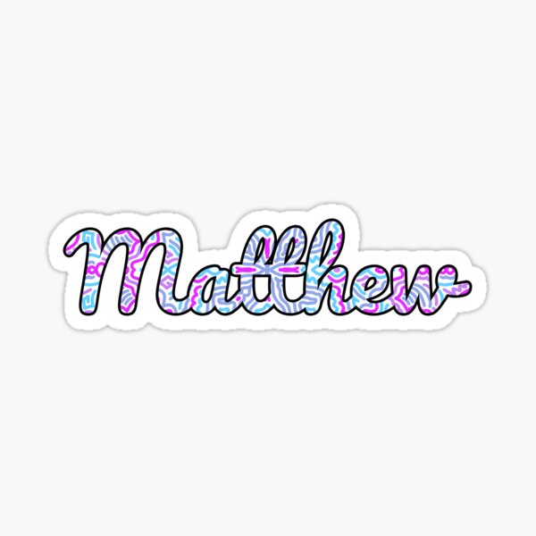 "Matthew Handwritten Name" Sticker by inknames | Redbubble