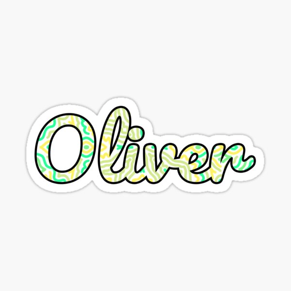 "Oliver Handwritten Name" Sticker for Sale by inknames | Redbubble