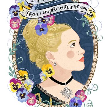 "Little Women potraits: Amy March botanical illustration" Art Board ...