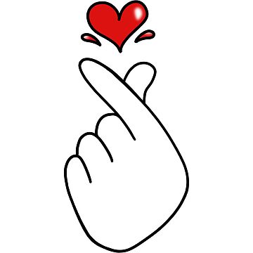 "Korean love heart" Poster by ErenStream | Redbubble