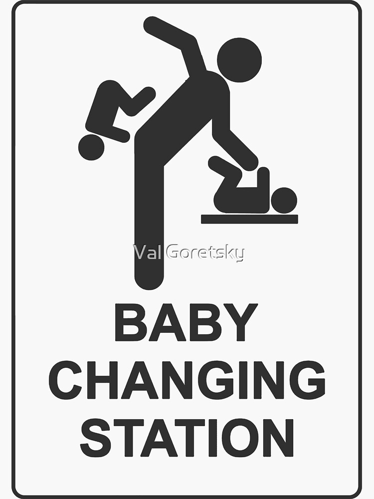"Baby Changing Station" Sticker for Sale by RedDax | Redbubble
