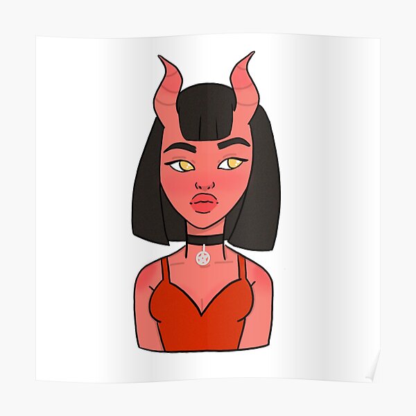 "Demon Girl" Poster by thebobartdesign | Redbubble