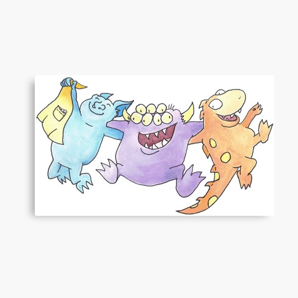 Monster Trio Canvas Prints | Redbubble