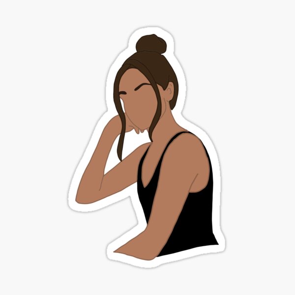 "maggie outline cute lindemann" Sticker by ilomilo15 | Redbubble