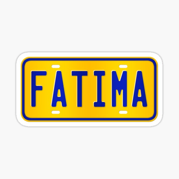 Fatima Name Stickers | Redbubble