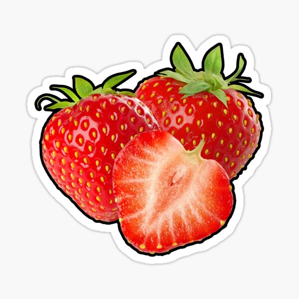 "Strawberries" Sticker for Sale by Sunce74 | Redbubble