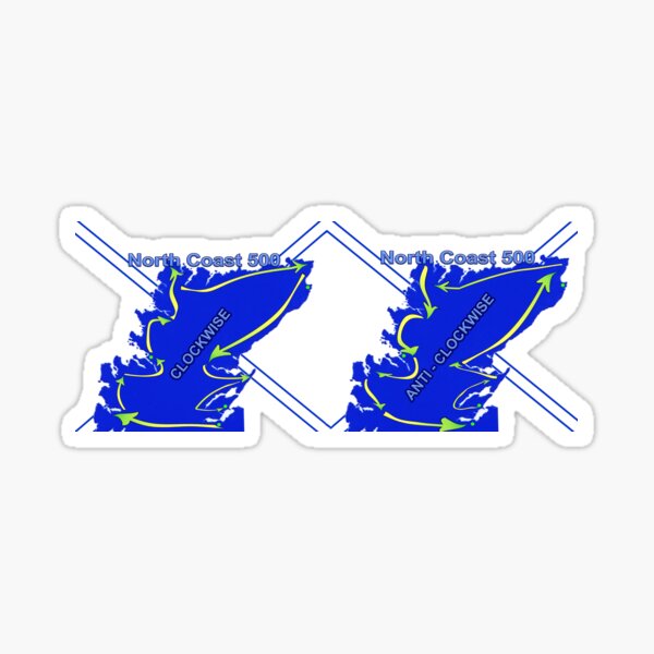 "NC500" Sticker for Sale by Millysuewood | Redbubble
