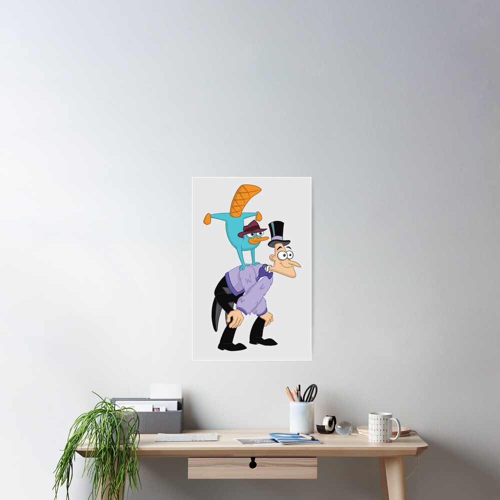 "Doof and Perry Celebration Dance" Poster for Sale by polliadesign ...