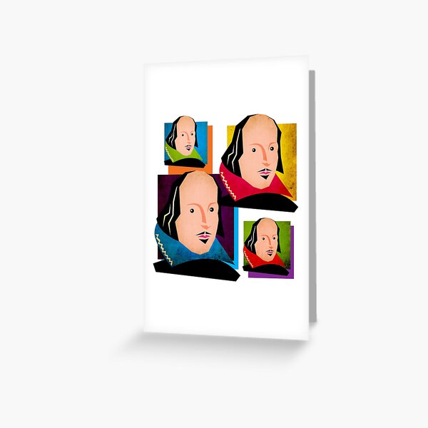 "SIR WILLIAM SHAKESPEARE - COLOURFUL, POP-ART STYLE COLLAGE ...