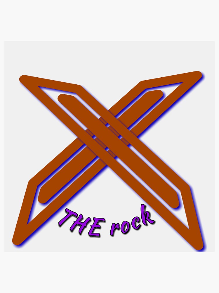 "The rock" Sticker for Sale by Mkdas78 | Redbubble